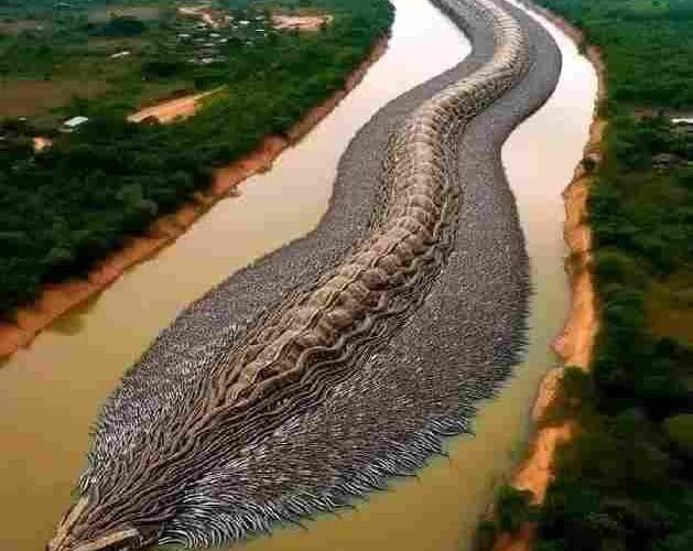 Cameroun : La fascinante légende Beti de Ngan Medza, le serpent mystique de la Sanaga 🐍🌿🇨🇲 ...